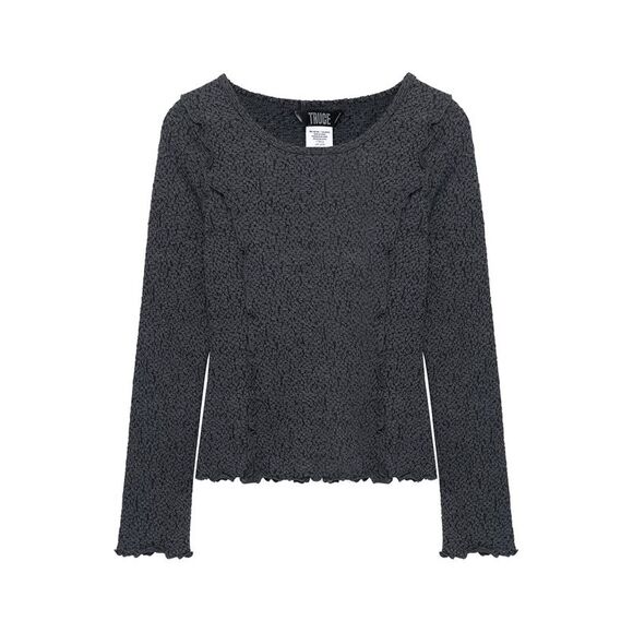 TRUCE | Shirts & Tops | Truce Girls Textured Mesh Top Black | Poshmark